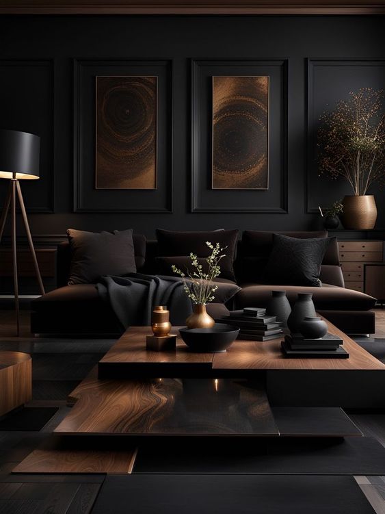 13 Dark And Moody Living Room Ideas That Are A Vibe - Chic In Cubicles