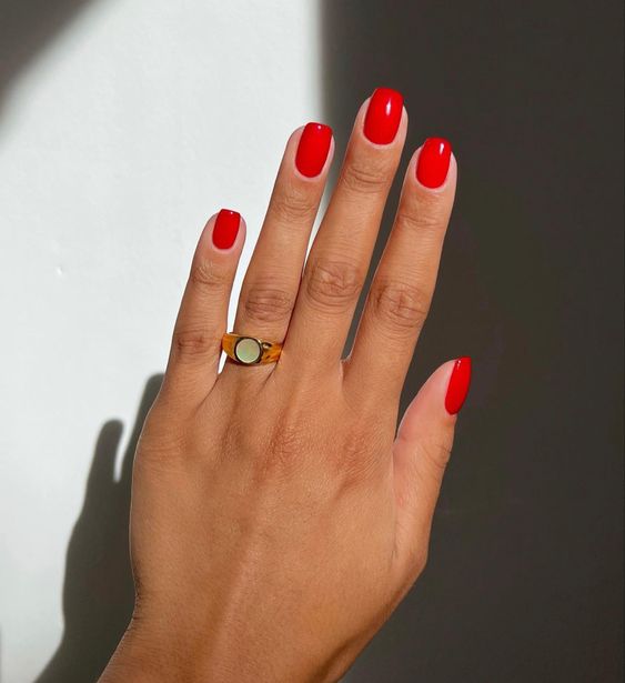 9 Pretty Red Nail Ideas You'll Want To Recreate - Chic In Cubicles