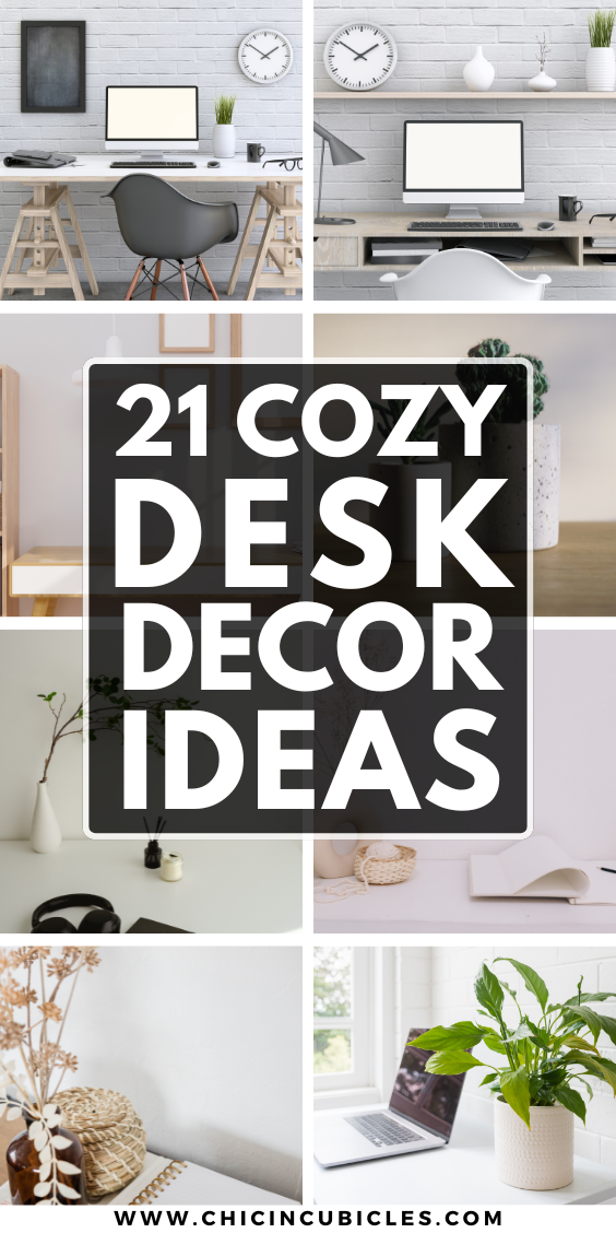 21+ Cozy Desk Decor Ideas to Make Work More Enjoyable - Chic In Cubicles