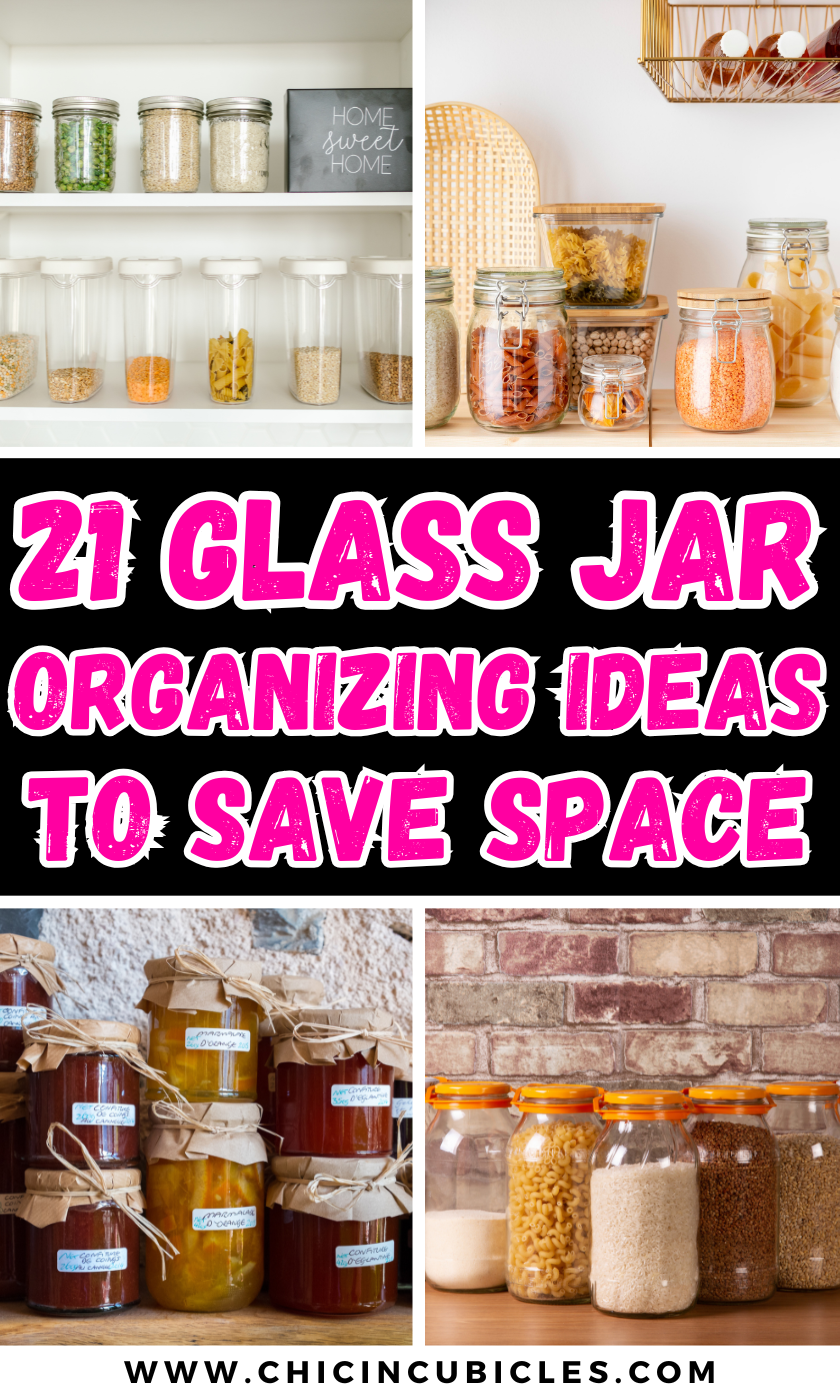 21+ Glass Jar Organizing Ideas to Save Space in Every Room - Chic In ...